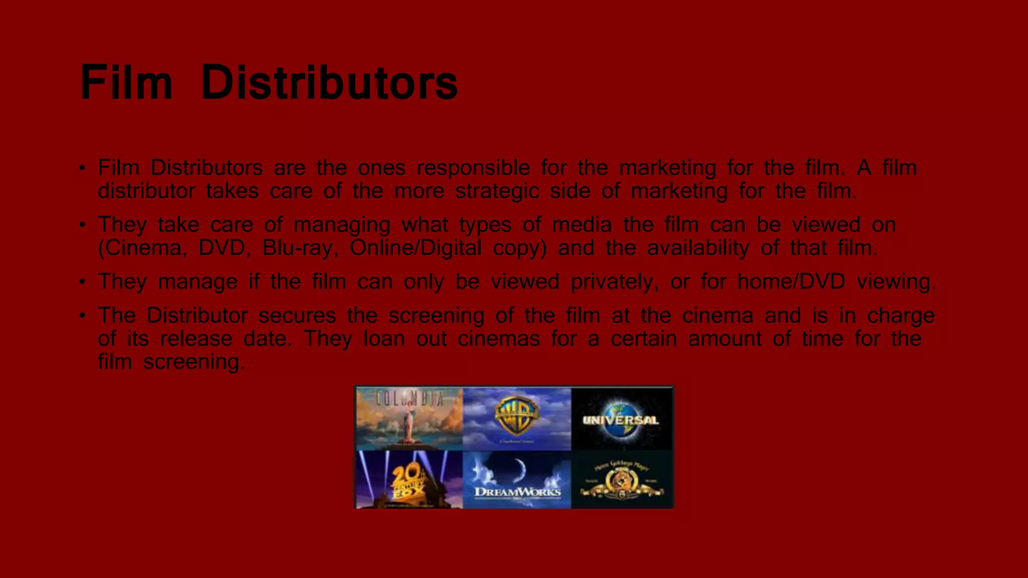 Film distribution | PPTX