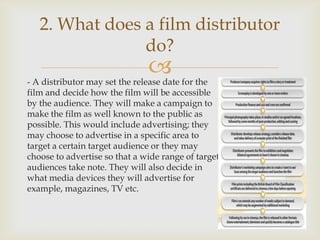 Film distribution and marketing | PPTX