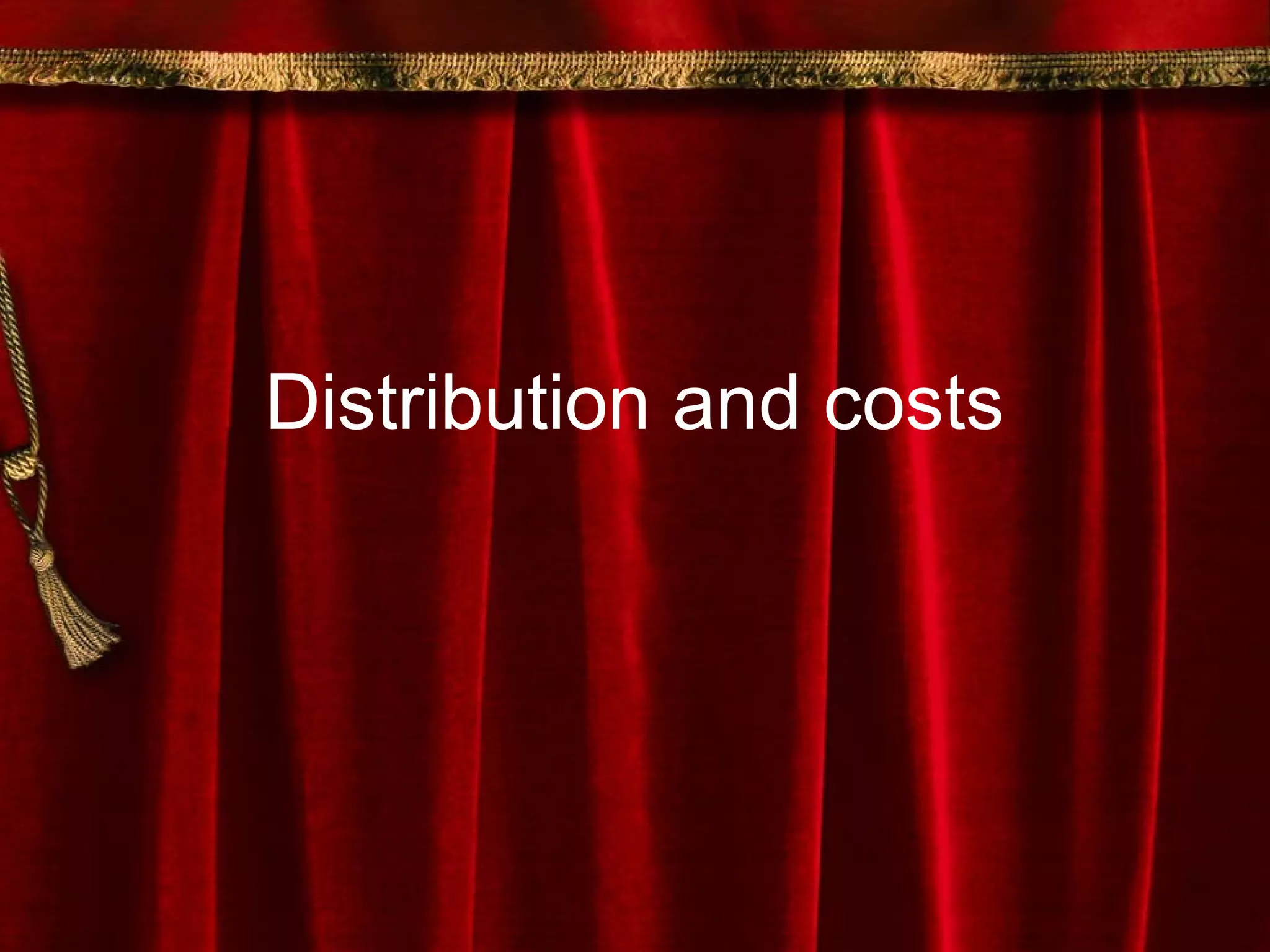 Film distribution costs | PPT