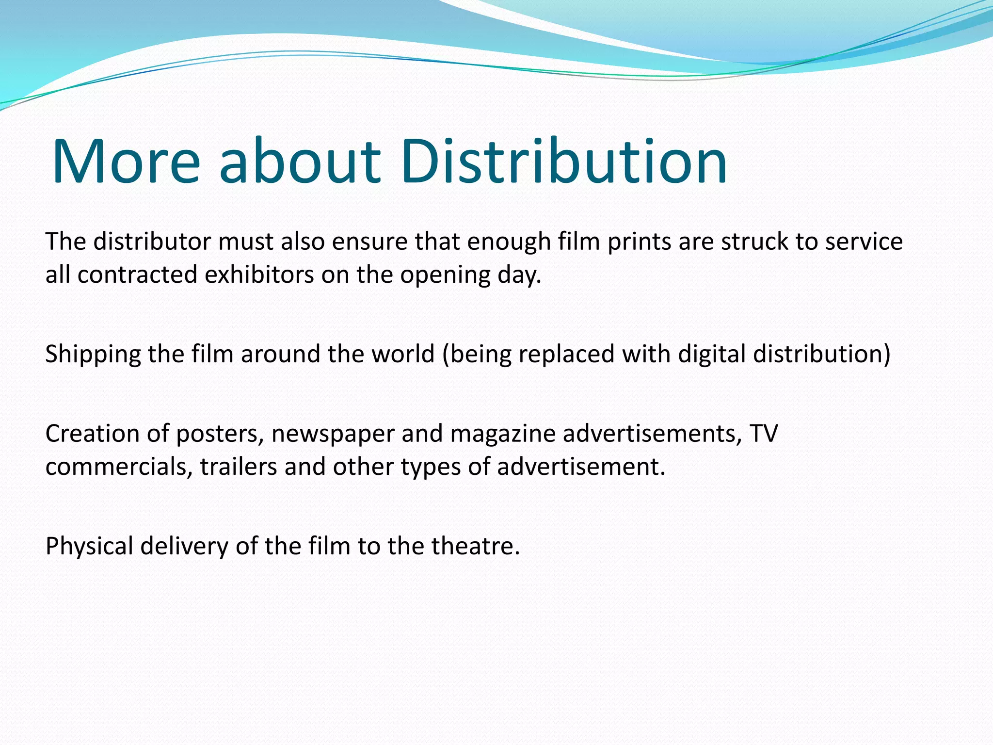 Film distribution powerpoint | PPTX