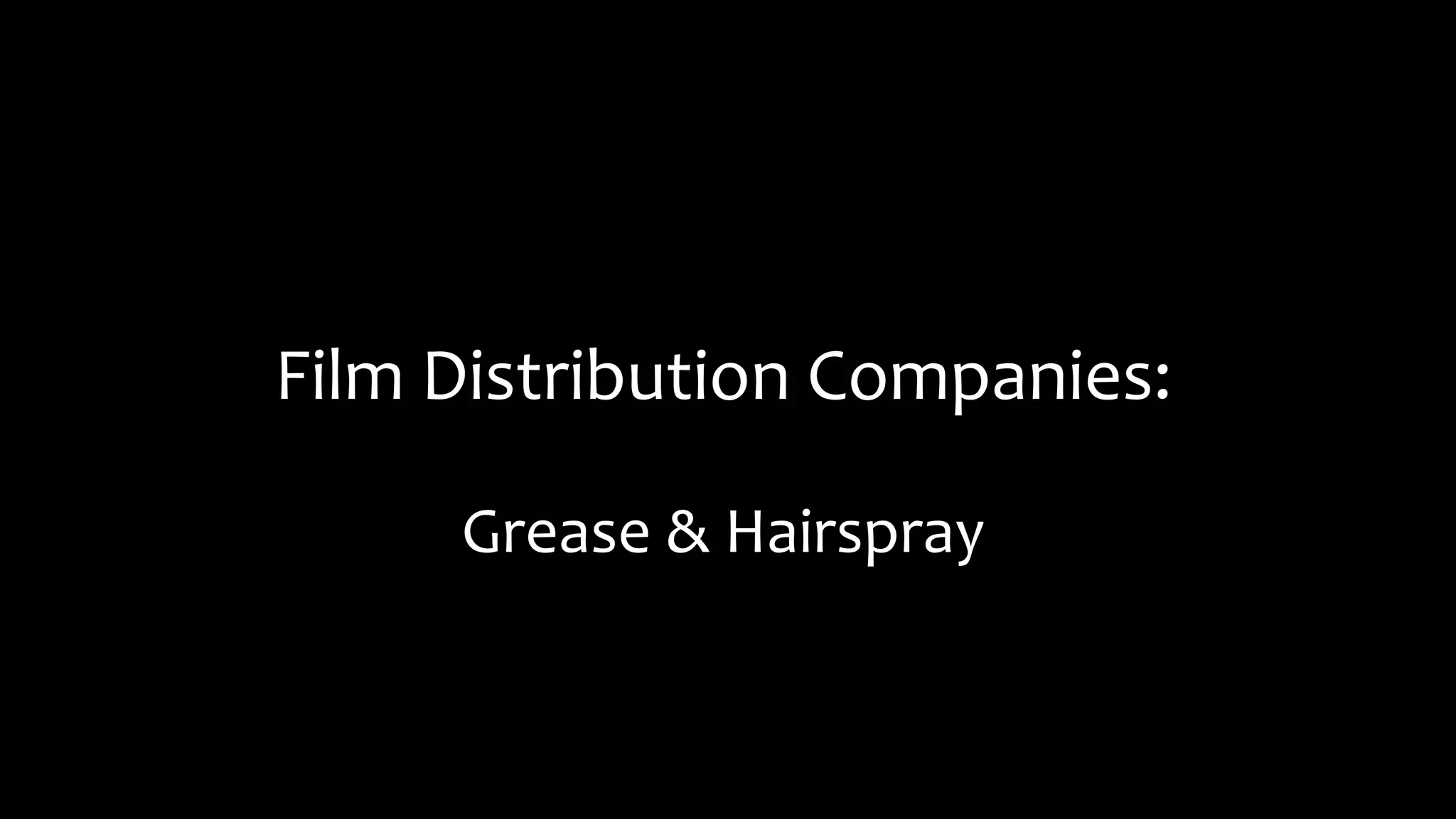 Film distributor companies | PPT