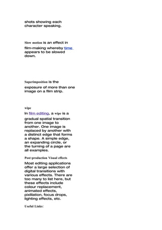 Film editing glossary | DOC