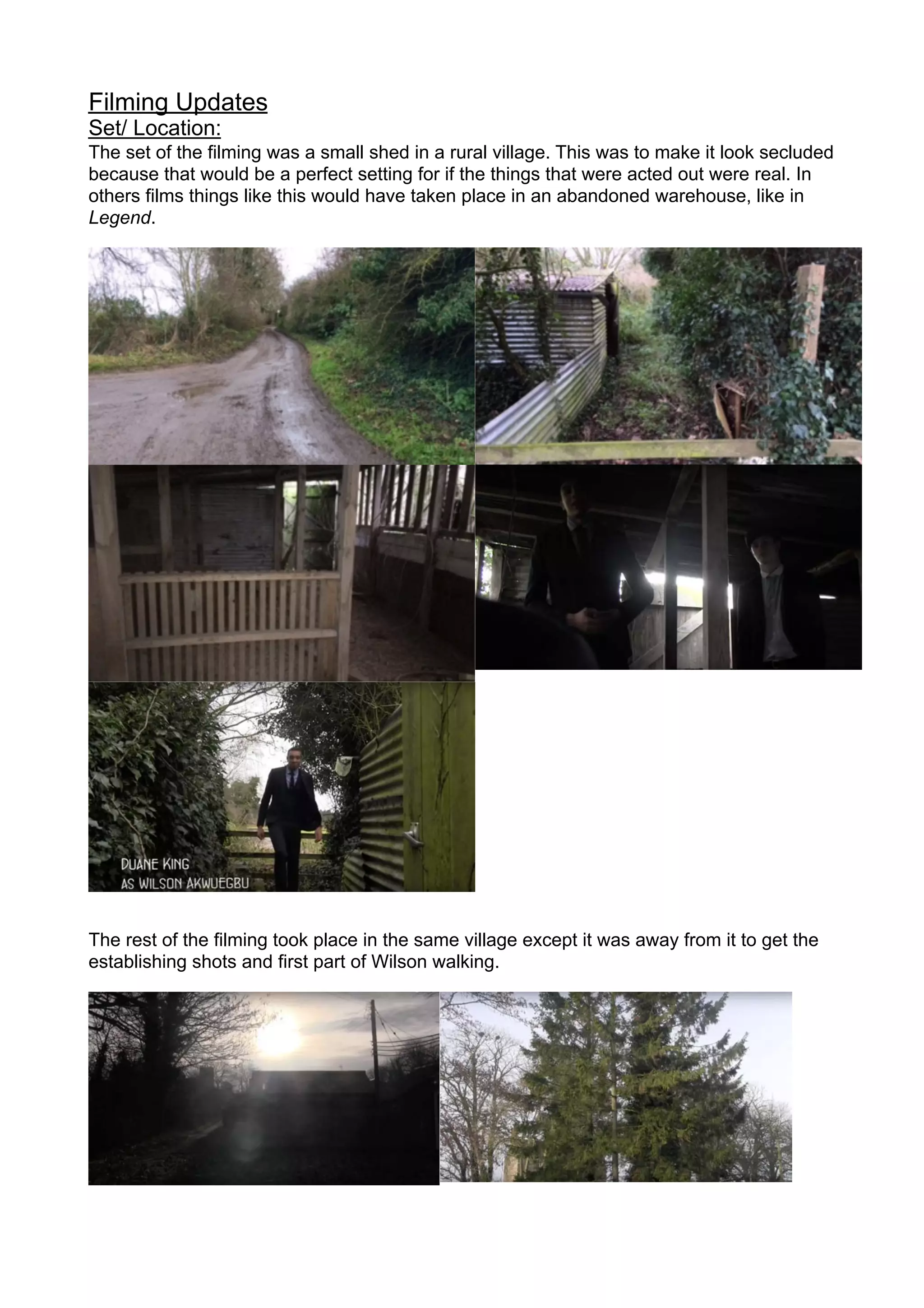 Film + editing updates | PDF