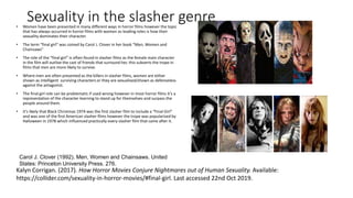 Film essay research | PPTX | Horror | Genres
