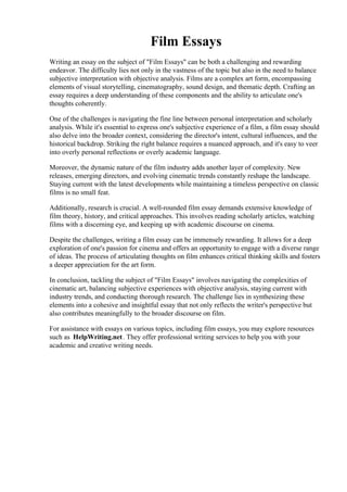 Film Essays.pdf
