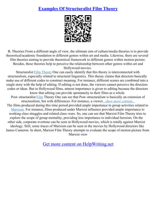 Film Essay Structure | PDF