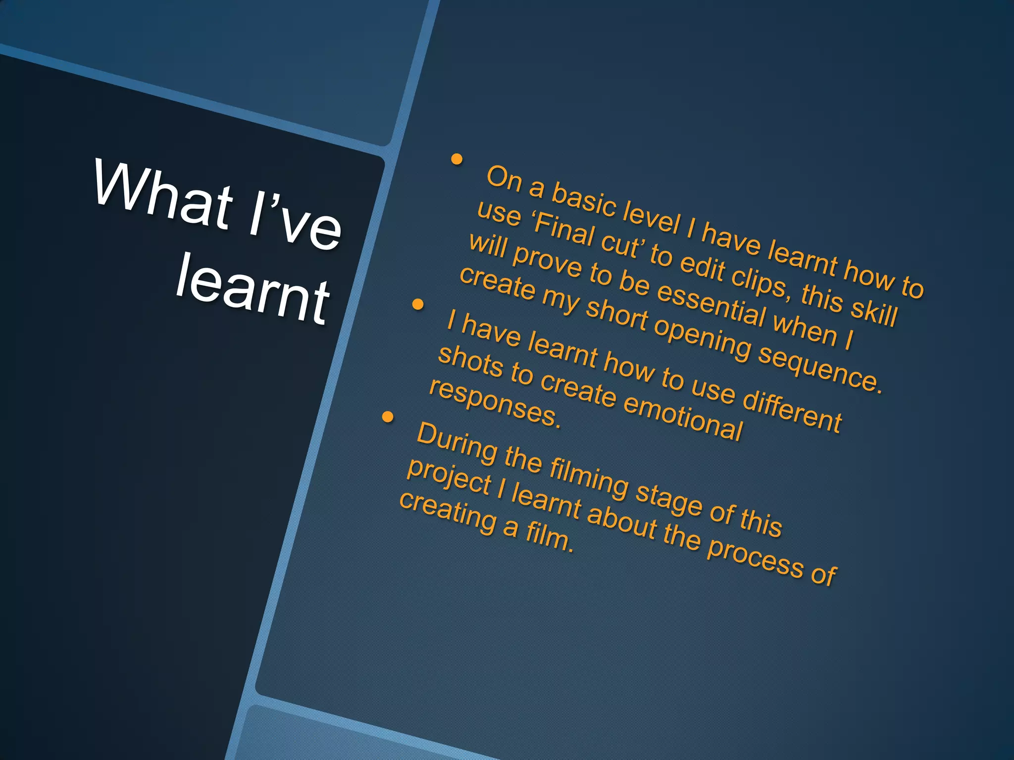 Film evaluation | PPTX