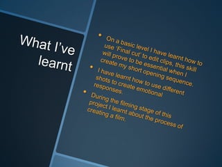 Film evaluation | PPTX