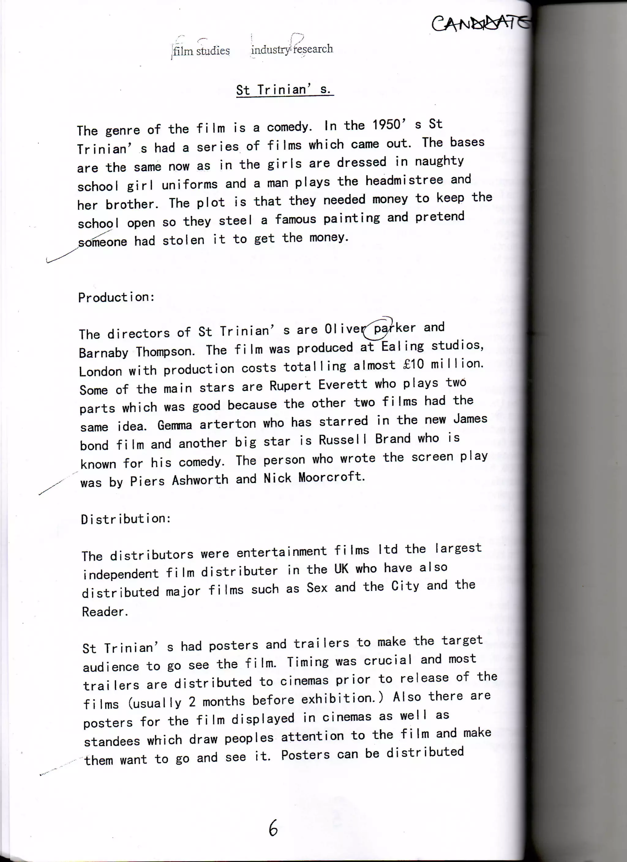 GCSE Film Studies: Film exploration examples | PDF