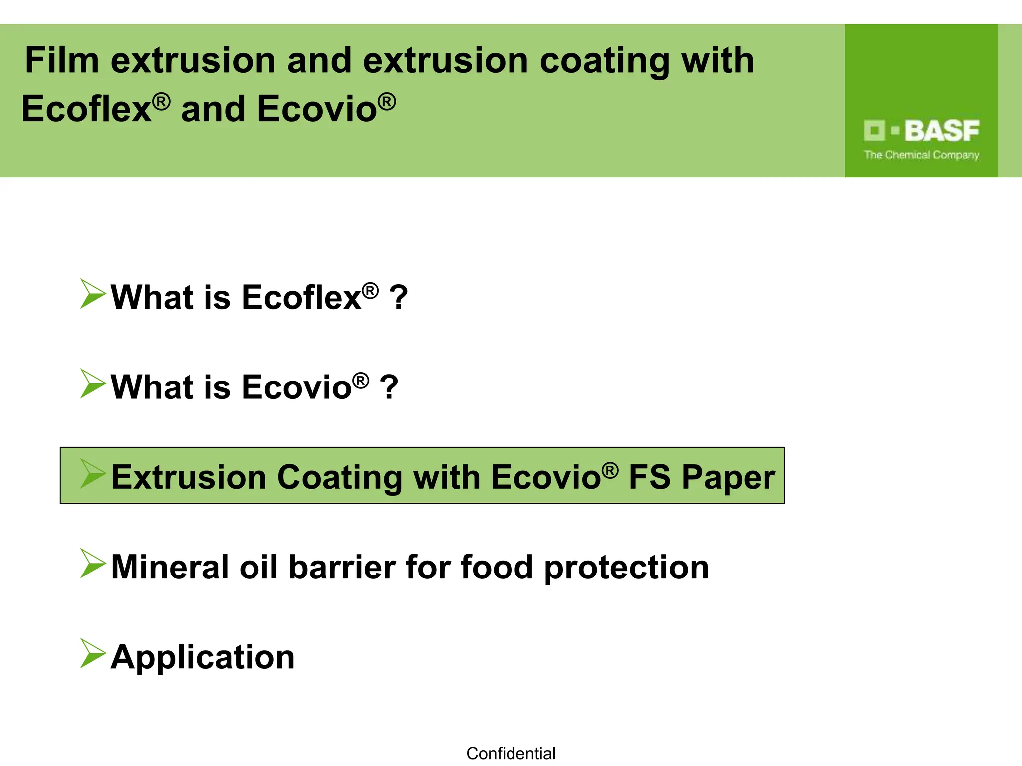 Film Extrusion and Exrusion Coating with Ecoflex and Ecovio _Godrej ...