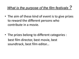 Film festivals | PPTX