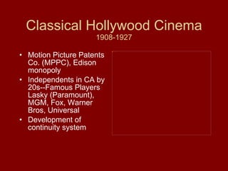 Film form -early cinema | PPT