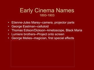 Film form -early cinema, meaning,narration | PPT