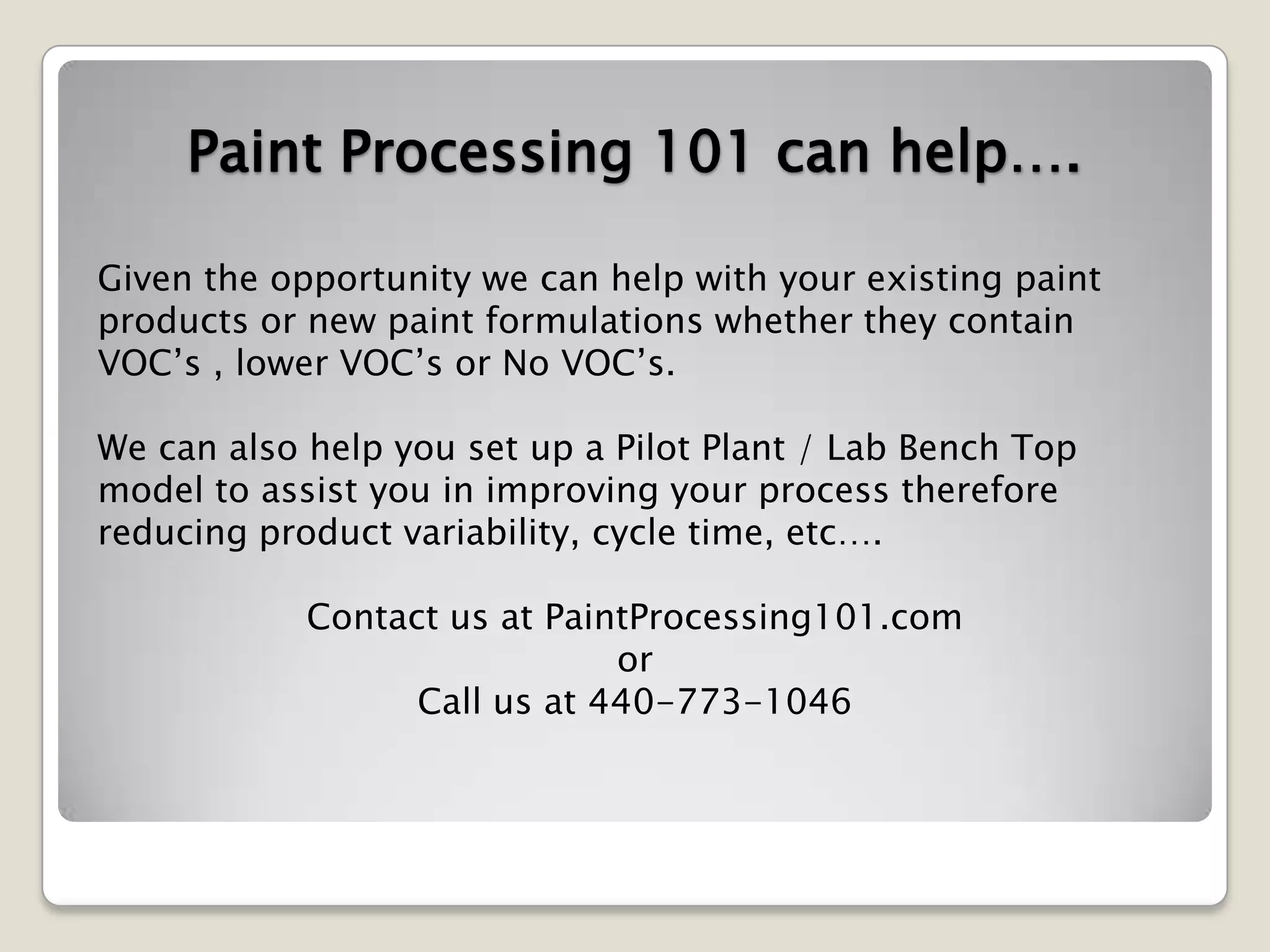 Film formation voc jim's version | PPTX | Chemistry | Science