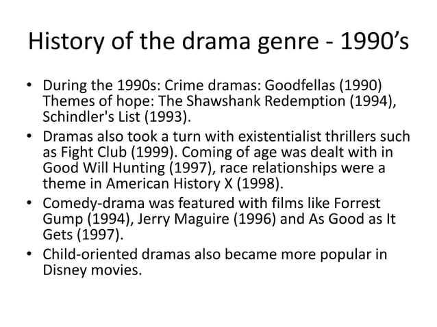 Film Genre: Drama | PPTX