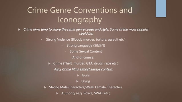 Film genre crime | PPTX
