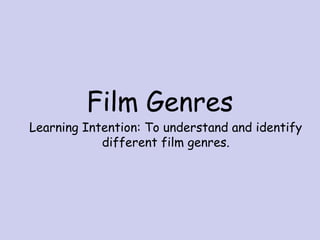 Film genres | PPT