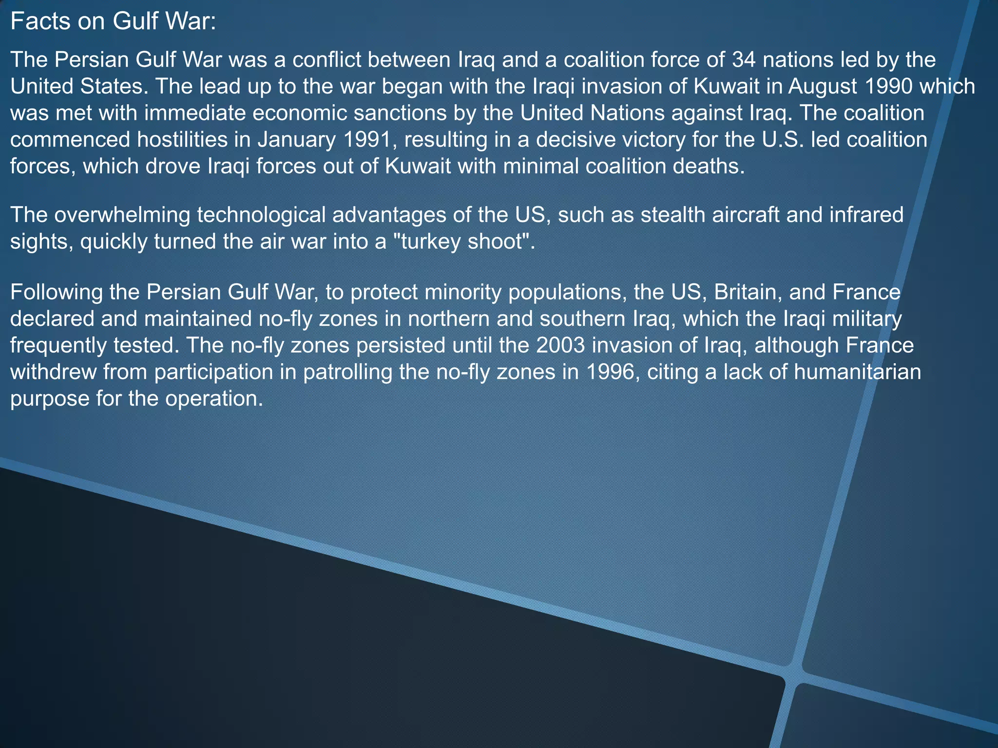 Gulf And Iraq War Presentation | PPTX