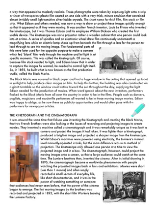 History of Film Technology GCSE Film Studies. | PDF