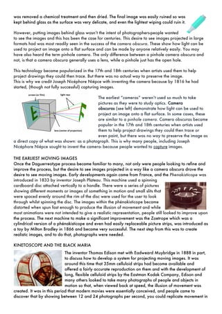 History of Film Technology GCSE Film Studies. | PDF