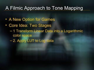 Filmic Tonemapping - EA 2006 | PPT