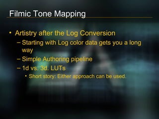 Filmic Tonemapping - EA 2006 | PPT