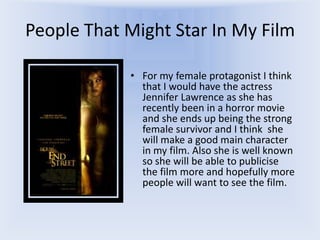 Film idea presentation | PPTX