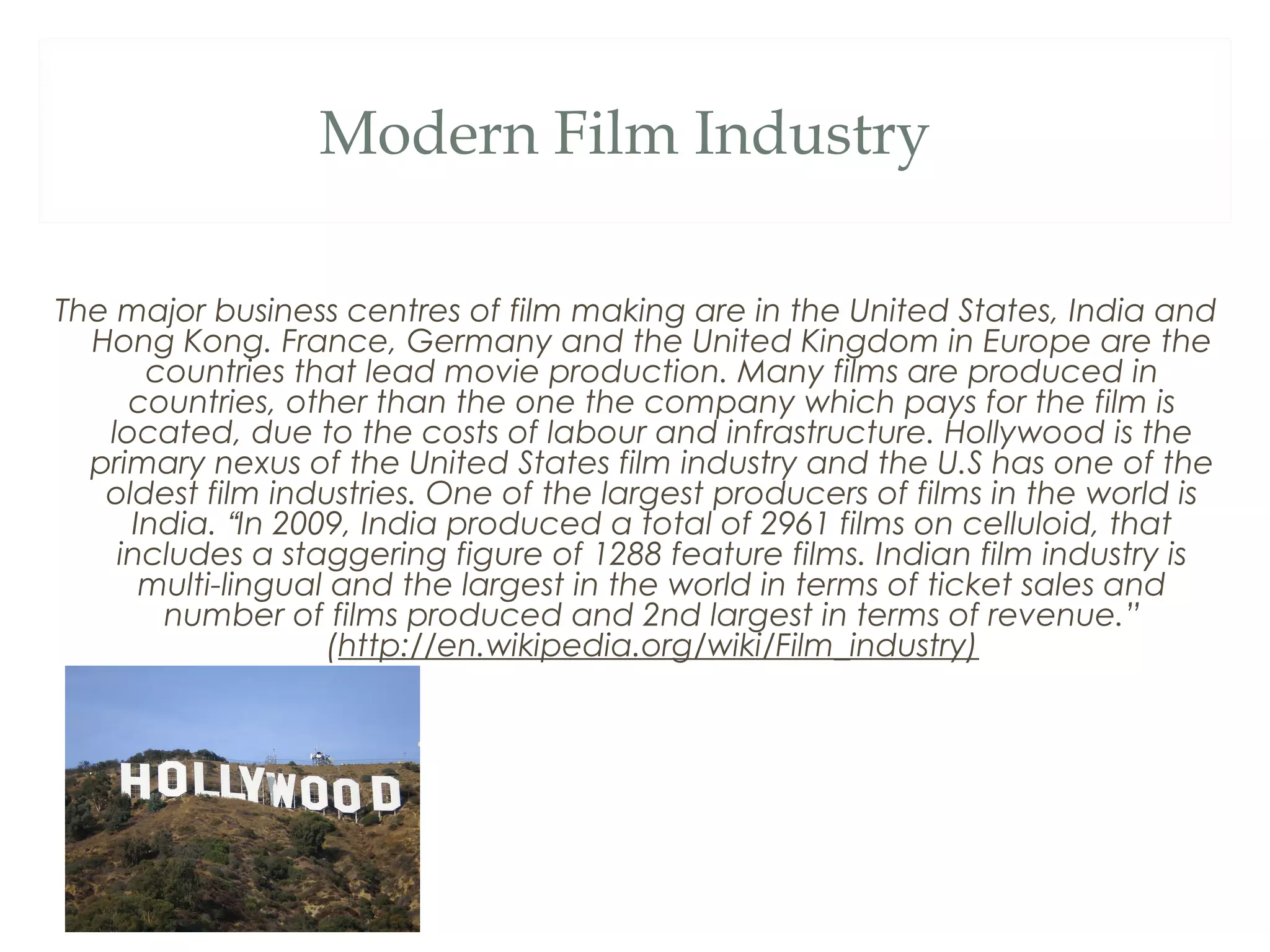 Film industry | PPT