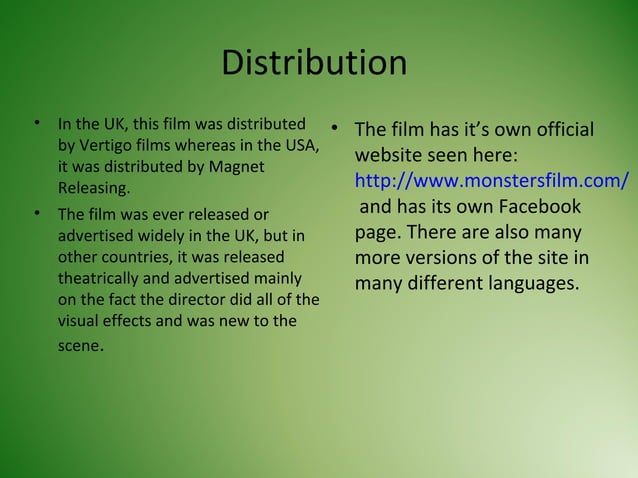 Film industry research task | PPT