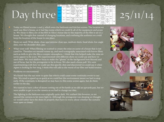 Filming Diary | PPT