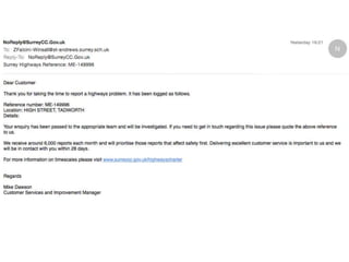 Filming permission email evidence | PPTX