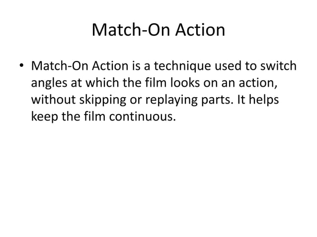 Filming techniques | PPTX