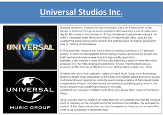 Film institutions | DOCX | Video Production | Content Production