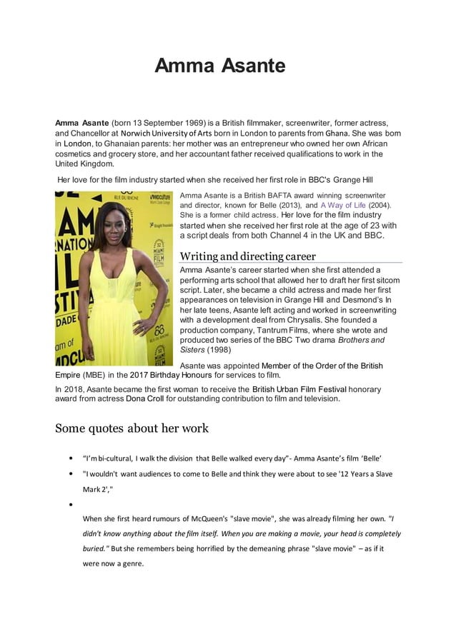 Amma Asante | PDF