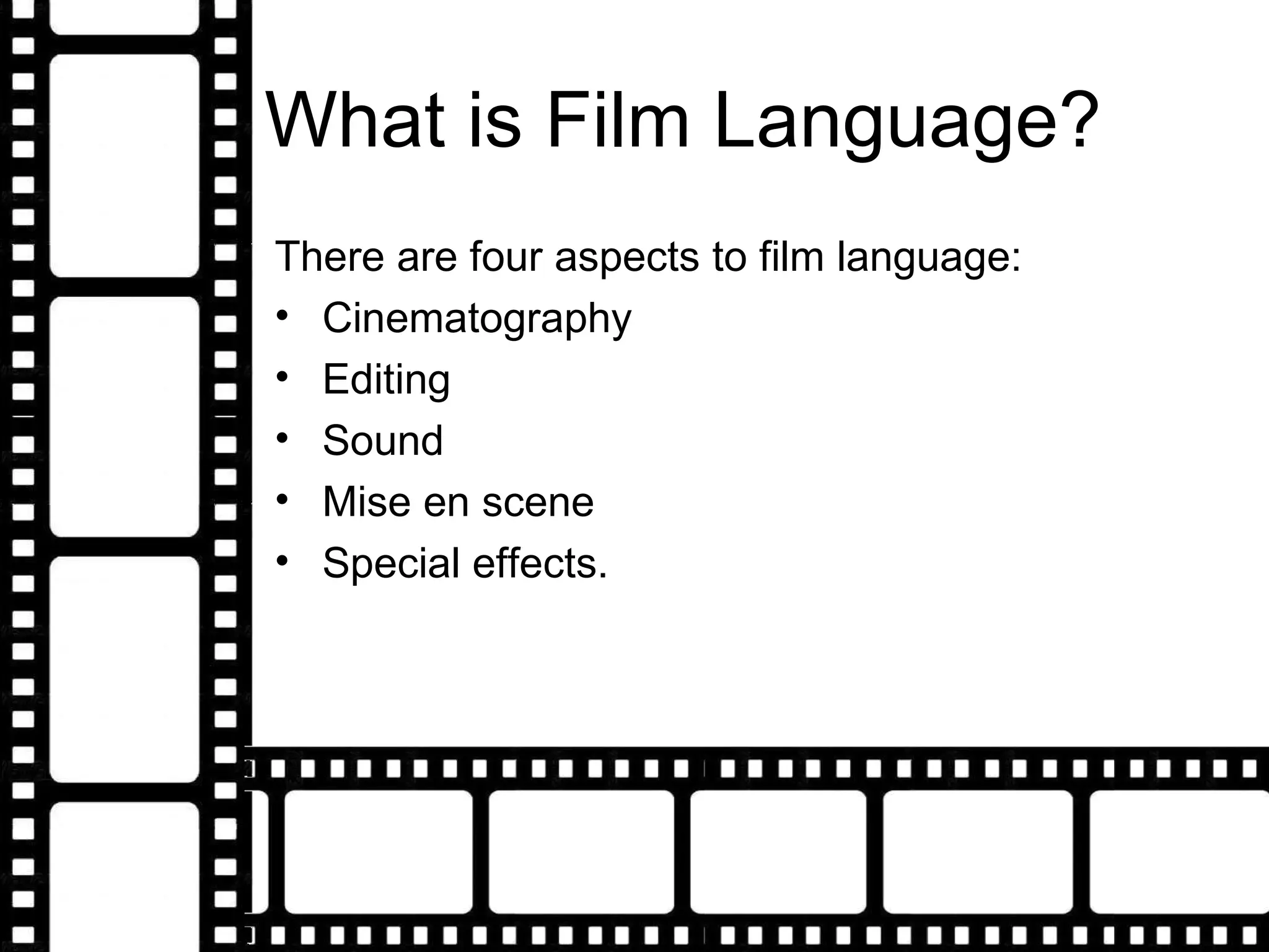 Film language | PPT