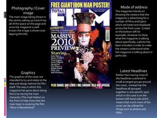 Film magazine analysis | PPTX