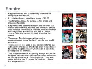 Film magazine analysis | PPTX