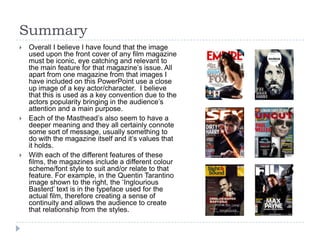 Film magazine analysis | PPTX