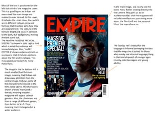Film Magazine Cover Analysis | PPTX