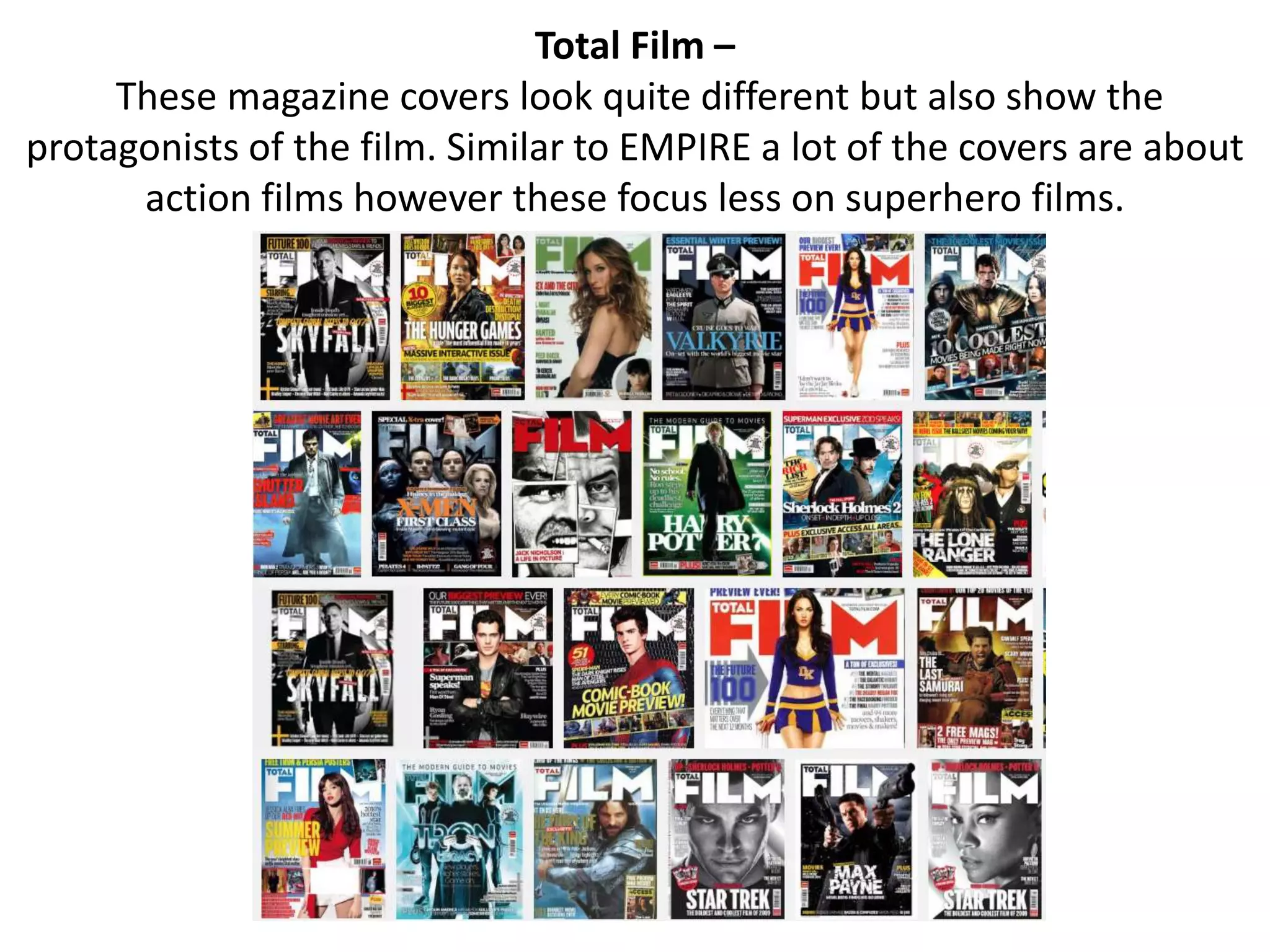 Film magazine covers | PPTX