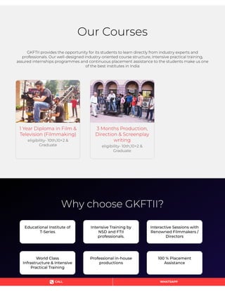 Film making Course: Certificate and Diploma | PDF