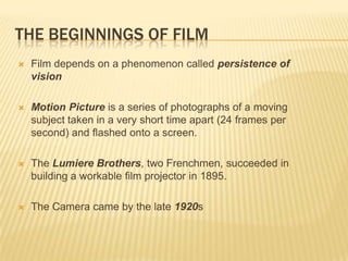 Filmmaking or Cinema (MAPEH III) | PPTX