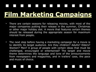 Marketing Strategies for Film Promotion - Film Marketing Services | PPT