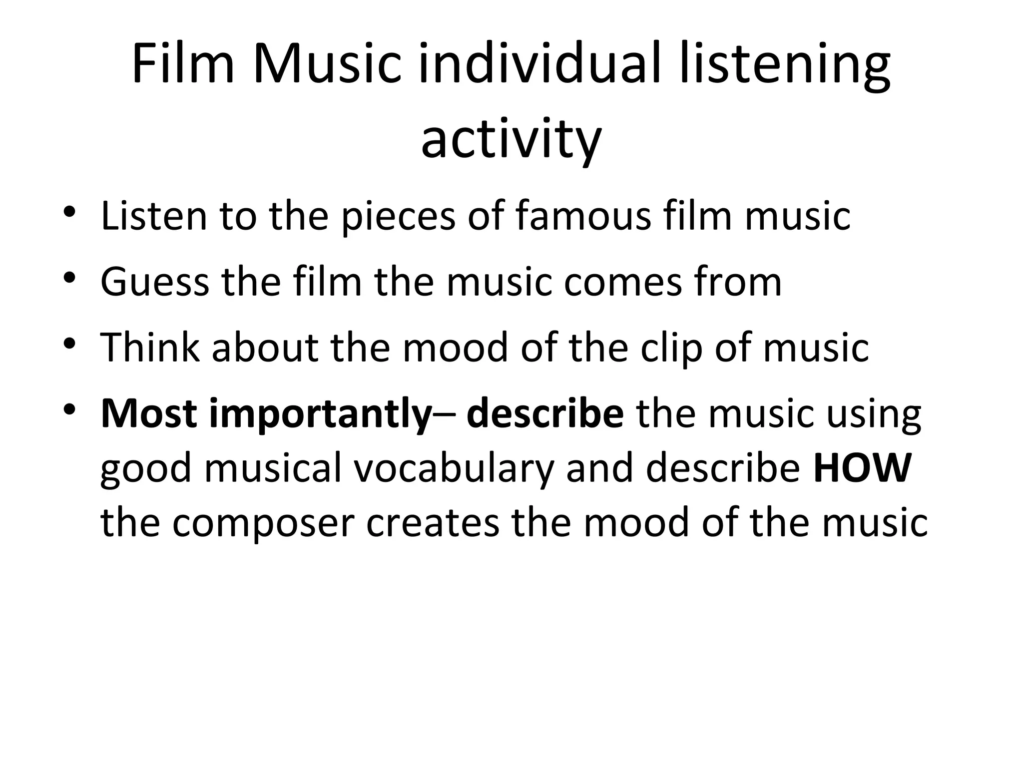 Film music lesson 1 | PPT