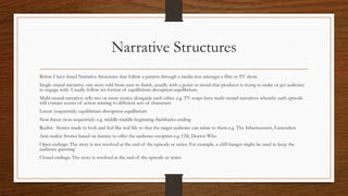 Film narrative | PPTX | Screenwriting | Content Production
