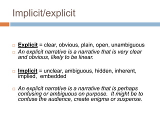 Film narrative part 1 | PPTX