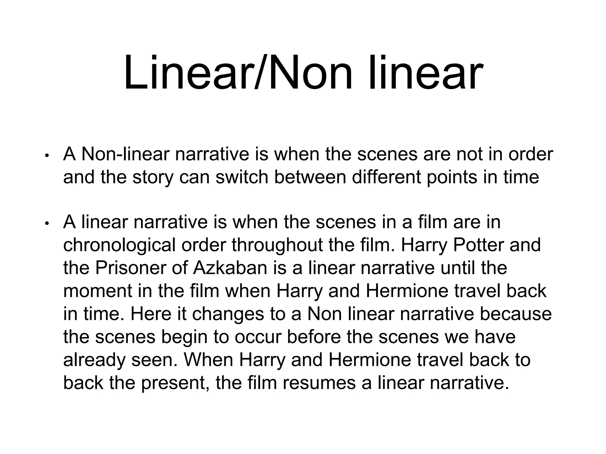Types of Film narratives | PPTX