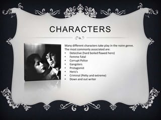 Conventions of Film Noir | PPTX | Horror | Genres