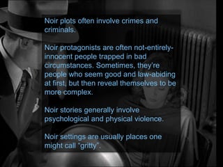 Film noir presentation | PPTX
