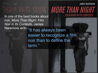 Film noir presentation | PPTX